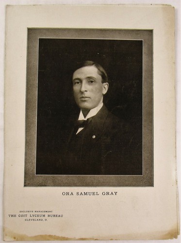 c1910 Ora Samuel Gray Lycium Chautauqua Artist Lecturer Program Humor ...