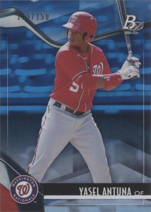2021 Bowman Platinum - Top Prospects Yasel Antuna #TOP-47 Blue /150 (RC ...