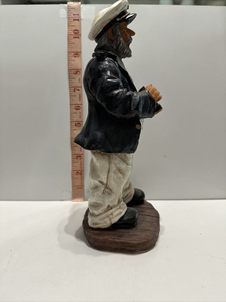 Sea Captain Statue Nautical Fisherman Sailor Life's a Beach Resin Sea ...