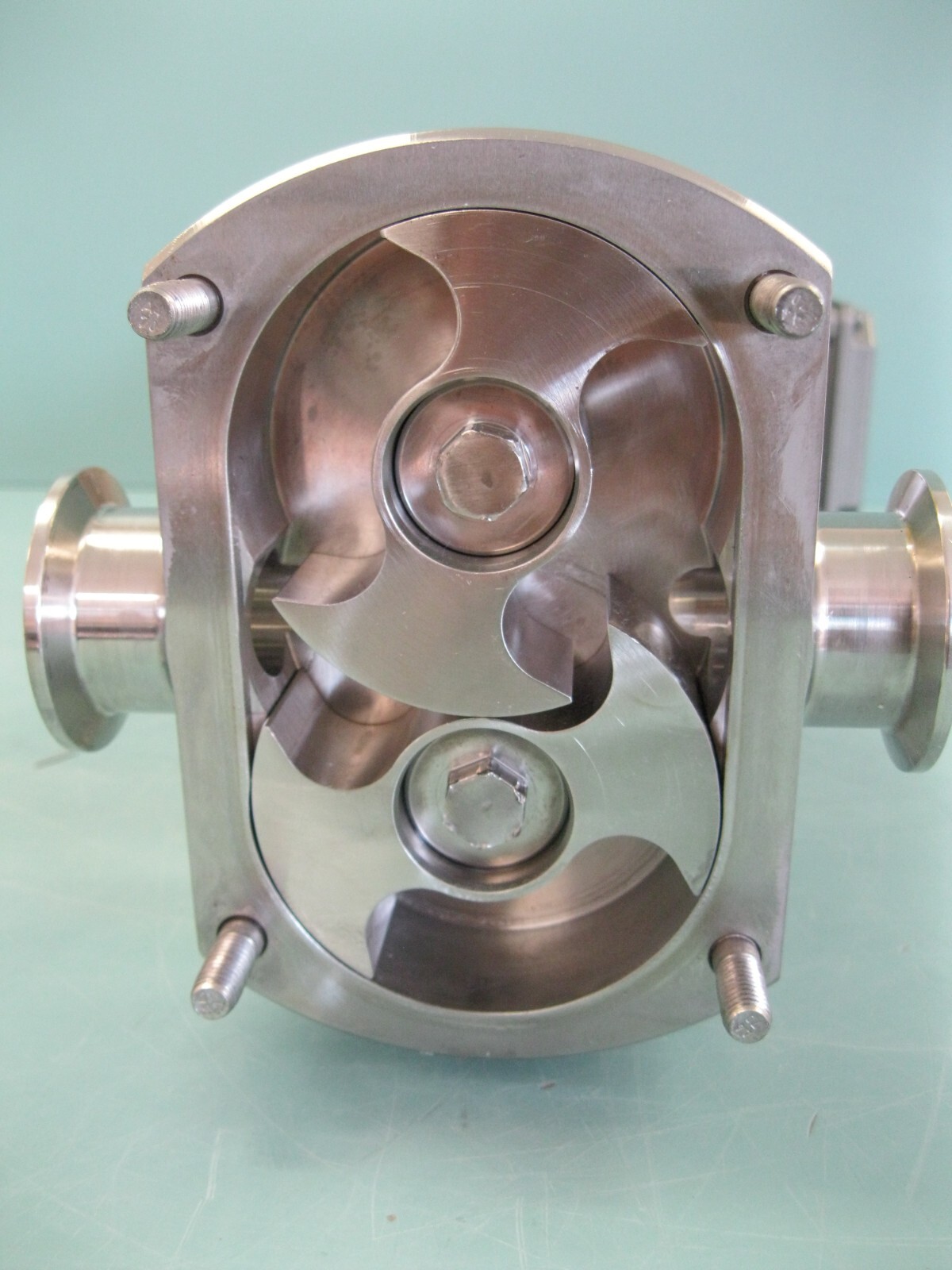 1" Unibloc PD-300 SS Rotary Lobe Pump Nord Gear Reducer 1.5 HP Motor ...