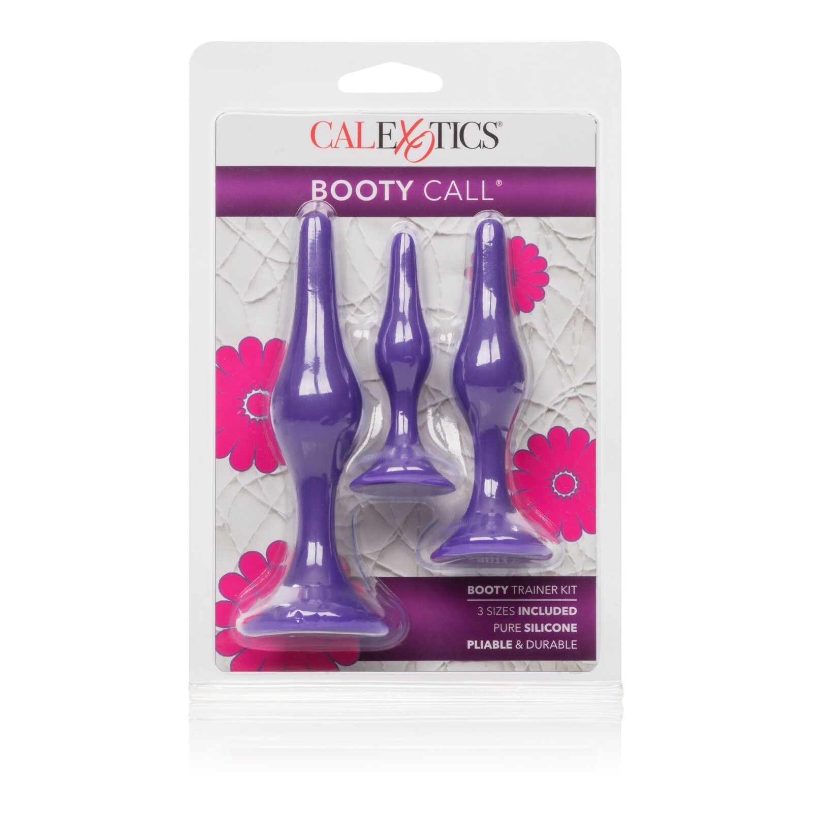Cal Exotics Booty Call Booty Trainer Kit Purple - 3 Silicone Anal Butt ...