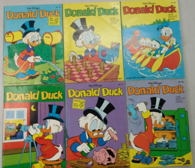 1981 Walt Disney Donald Duck #151,160,162,163,171,176 German? Comic ...