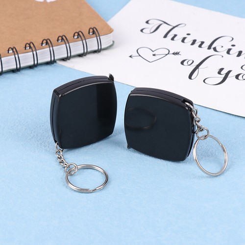 Square 2m Tape Measure Retractable Gift Small Steel Portable Ruler Key ...
