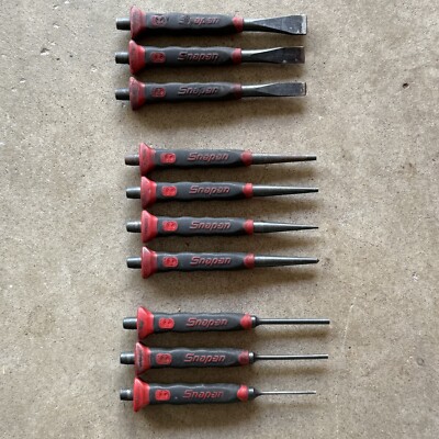 Snap on Tools PPCSG710 10 Piece Red Soft Grip Punch and Chisel Set | eBay