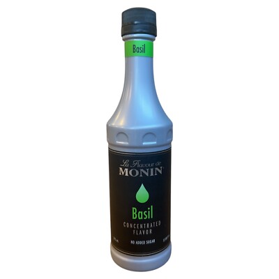 Monin Basil Concentrated Flavor 375 mL - No Added Sugar - Beverages ...