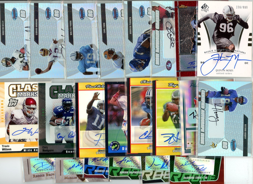 Football AUTO Autograph & Jersey Relic 154 Card Lot (DE) | eBay