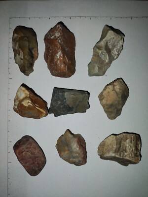 15.5oz Banded Chert Stripe Jasper Caboch 2" Flint Chunk Jewlery Polish ...