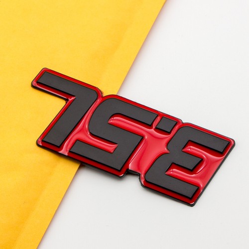 Black & Red Metal 3.5L Engine Logo V6 V8 Emblem SUV Racing Sport Badge ...