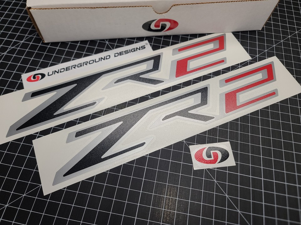 ZR2 Decals (2pk) Custom Off Road Truck Bedside Stickers 15-25 Silverado ...