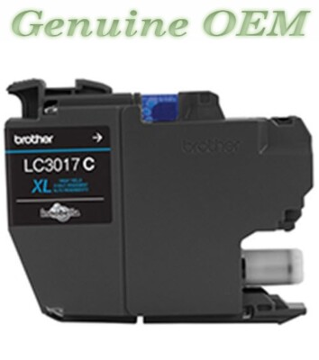 LC3017C/LC-3017C Original OEM Brother LC3017 Ink Cartridge, Cyan High ...
