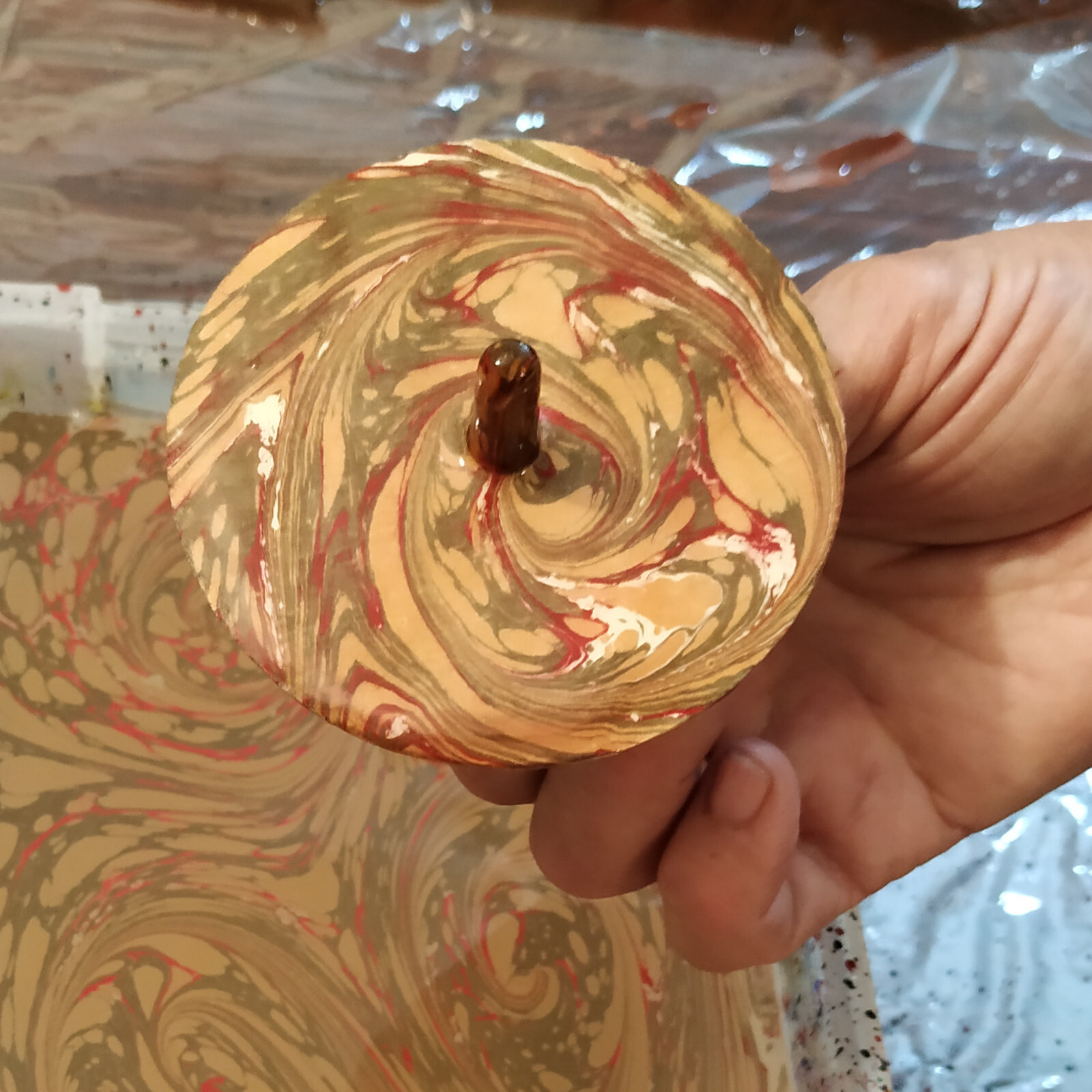 Dodin's Paper Marbling Kit 7C with Supplies, Tools, Samples and Guide ...