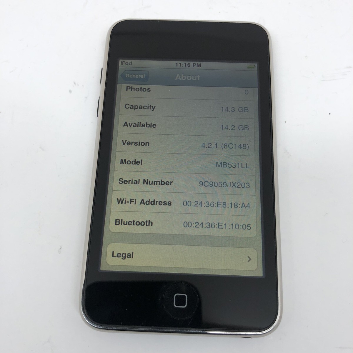 Ipod Touch 3ra Generación Negro