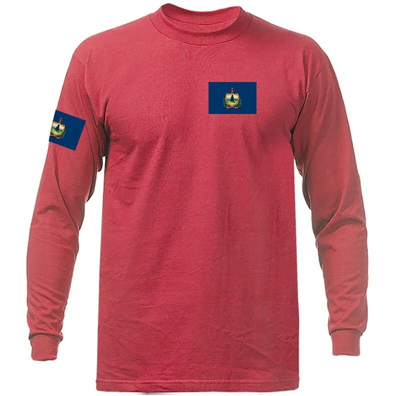State of Vermont Flag Crest VT Graphic Long Sleeve | eBay