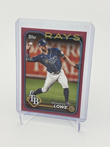 2024 Topps Series 2 - Brandon Lowe #430 Mother's Day Hot Pink /50 for ...