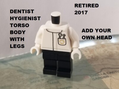 LEGO Minifigure Dentist Torso Body with Legs Hygienist Tooth Fairy Add ...