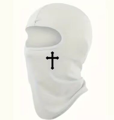 White Cross Ski Mask | eBay