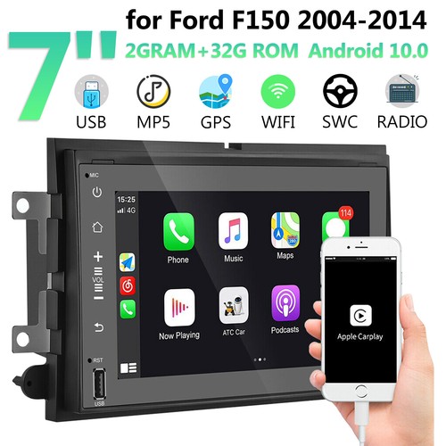 Car Stereo Radio Android 10.0 Apple Carplay GPS WIFI For Shelby GT500 ...