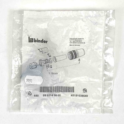 Binder 09 0314 00 05 Rundbuchse Steckverbinder Kabeldose 5pol., OVP | eBay