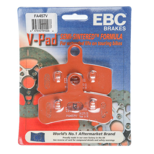 EBC V Semi-Sintered Brake Pads Front #FA457V Harley Davidson ...