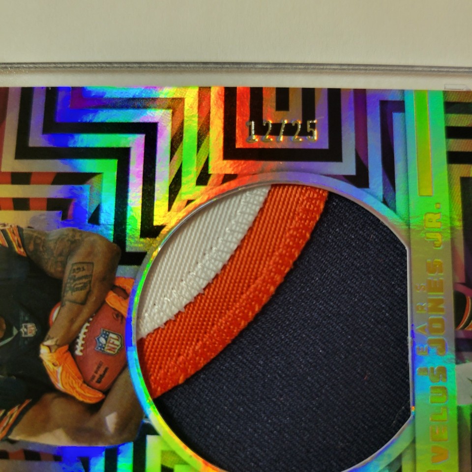 VELUS JONES JR. ~ 2022 Panini Illusions RC Instant Impact TRI COLOR ...