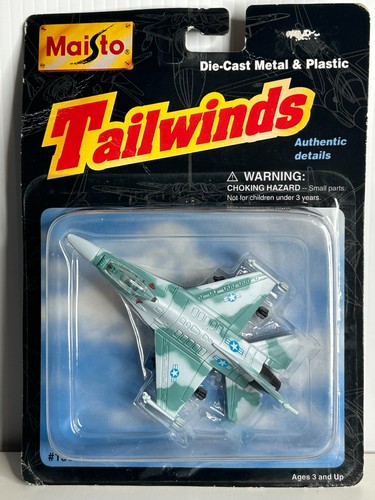 Maisto Tailwinds - F-16 Falcon Jet Fighter - Diecast Airplane - Green ...