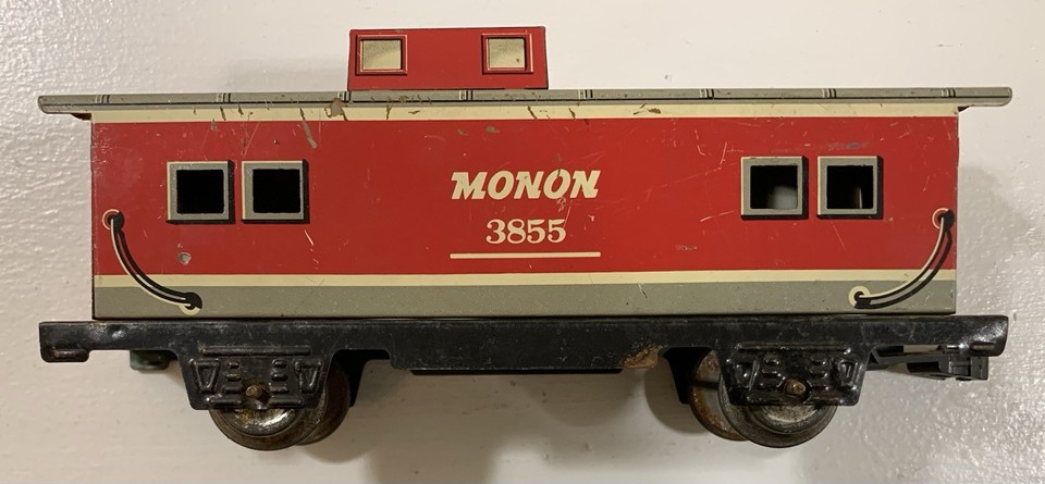 Marx train - 7 inch 3855 Monon Caboose - Knuckle Coupler | eBay