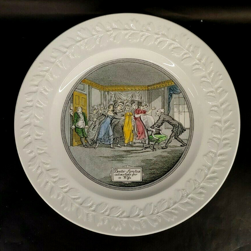 Adams Ironstone Doctor Syntax 10.5" Transferware Plate Vintage set of 6 ...