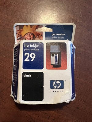 HP 29 Black InkJet Printer Cartridge 51629A - Expired 10/2004 NEW - NIP ...