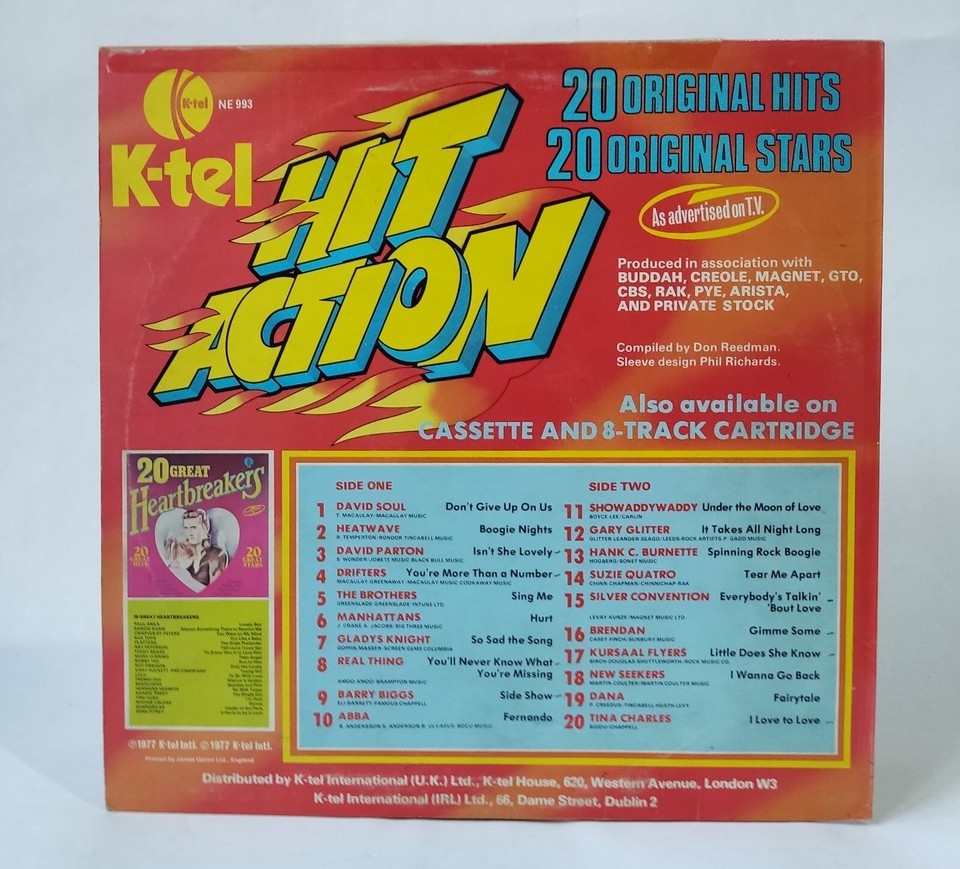 Hit Action - David Soul, ABBA, Suzi Quatro, Dana - Music Vinyl Record ...