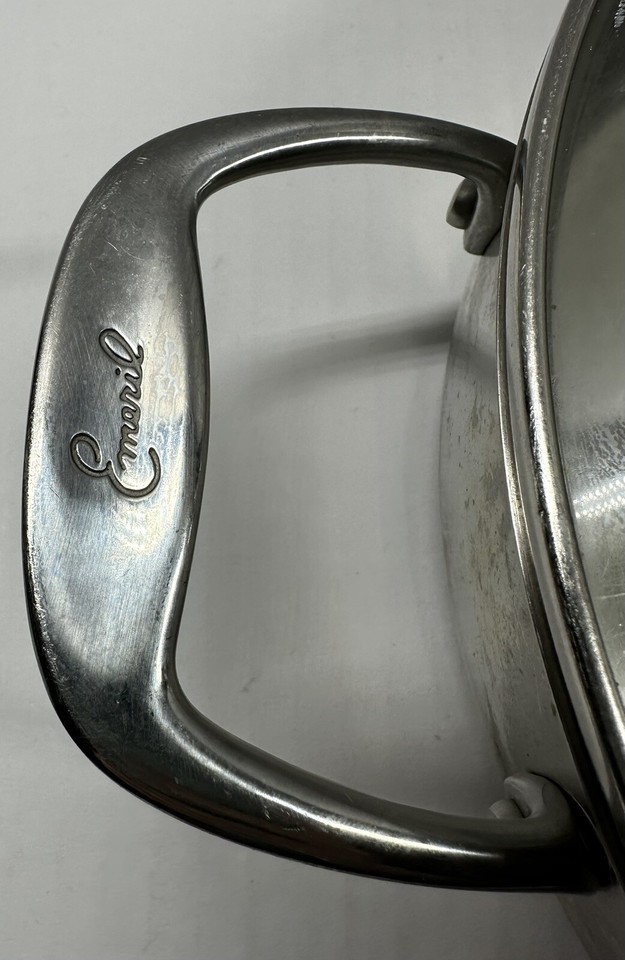 Emeril Pro Clad 3 Qt Skillet/Pan Try-ply Core Stainless Steel With ...