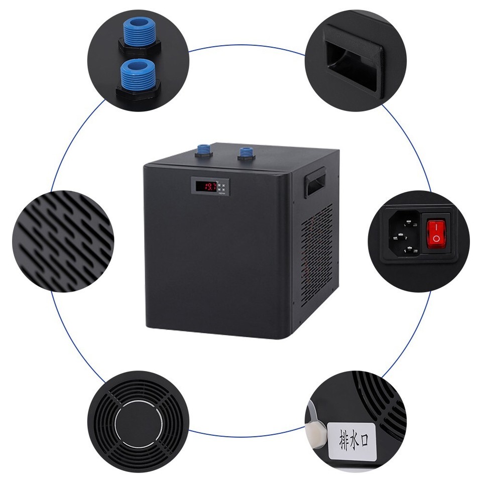 Water Chiller Reef Cooling 1/3 HP Saltwater Aquarium Fish Tank Cooler ...