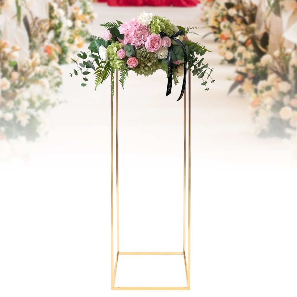 Wedding Flower Stand Metal Vase Stand Floor Column Floral Rack Party ...