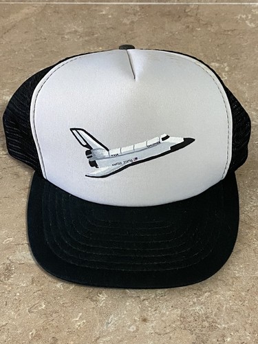 Vintage 80s NASA Space Shuttle Challenger Trucker Hat San Sun Mesh Cap ...