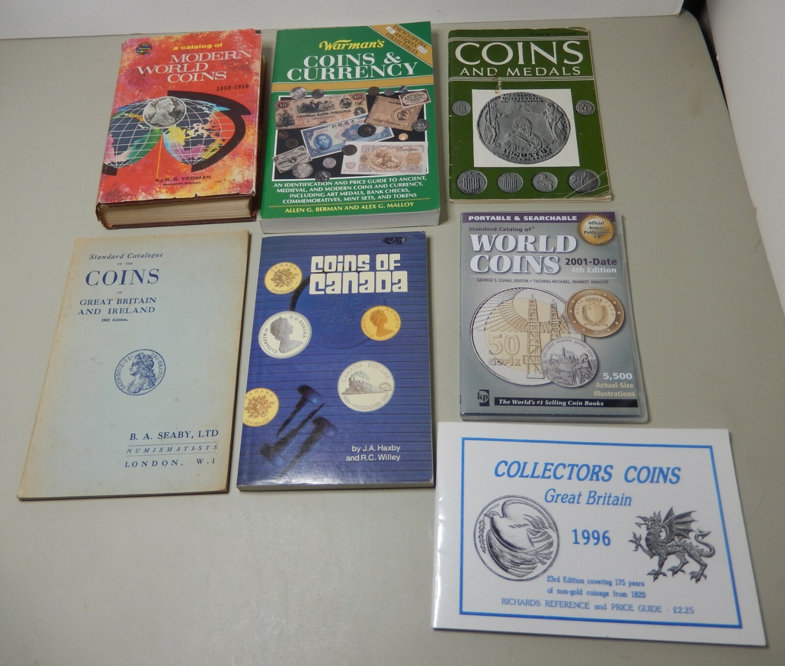 Lot of 6 vintage Numismatic books and publications on coin collecting ...