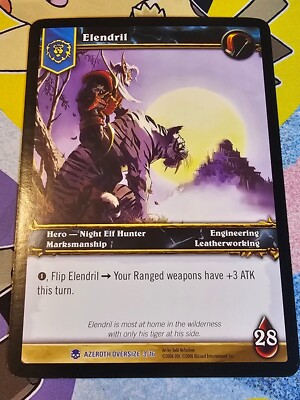 Elendril World of Warcraft TCG Heroes Azeroth Oversized Card #3 | eBay