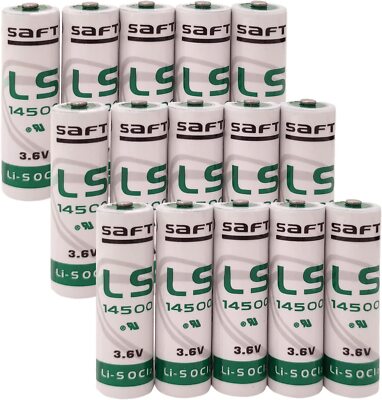 15 Pcs LS14500 Li-Battery 3.6V 2450mAh for LS14500 Battery | eBay