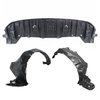 2012-2015 Toyota Prius Front Fender Liner & Engine Under Cover Set ...