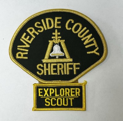 CALIFORNIA CA RIVERSIDE COUNTY SHERIFF EXPLORER SCOUT 2 PATCH SET # ...