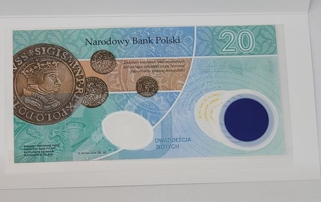 20 Zloty Nicholas Copernicus 2022 Poland Banknote Unc, Original Holder ...