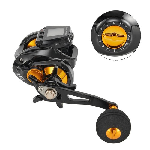 Heavy-Duty Digital Fishing Reel With Line Counter And Magnetic Brake ...