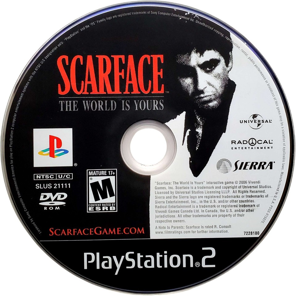Scarface The World Is Yours - Sony Playstation 2 PS2 Pristine Tested | eBay