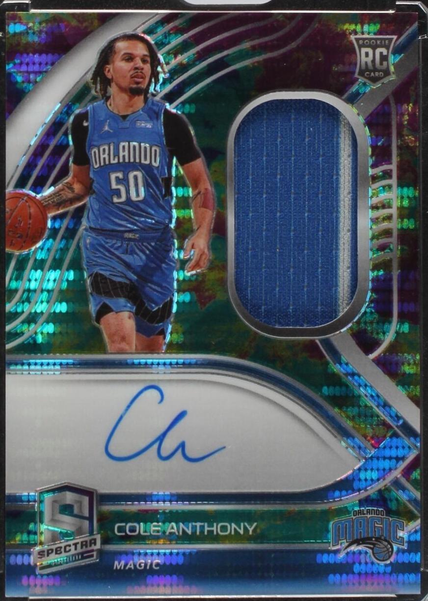 2020-21 Panini Spectra - Rookie Jersey Autographs Cole Anthony #190 ...