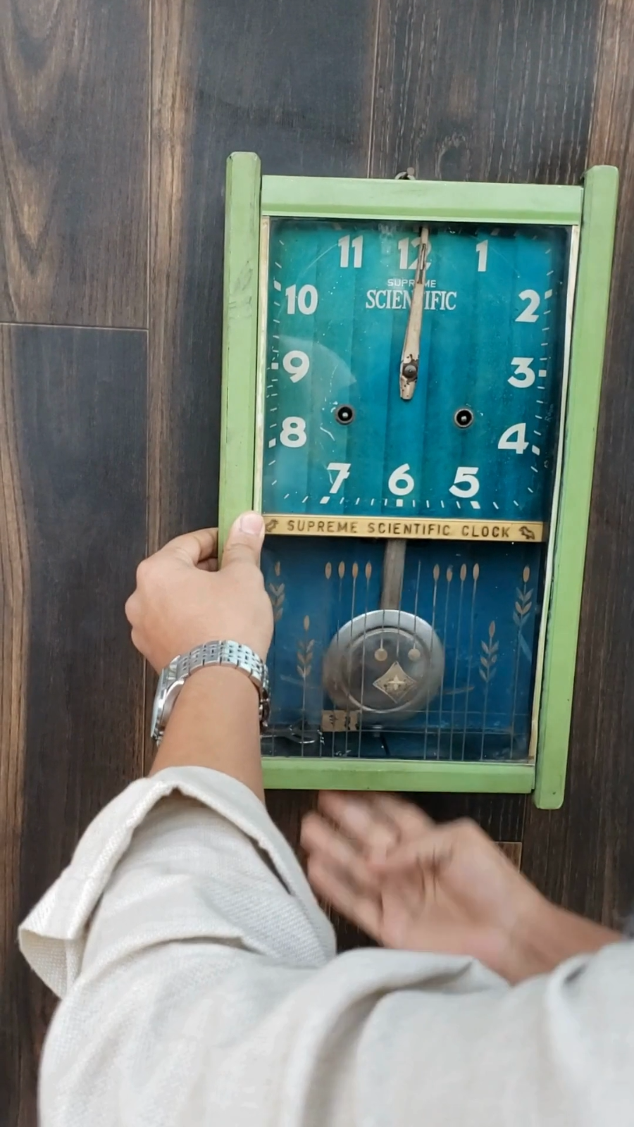 Antique Rare SUPREME SCIENTIFIC Collectible Clock Vintage Pendulum Wall ...