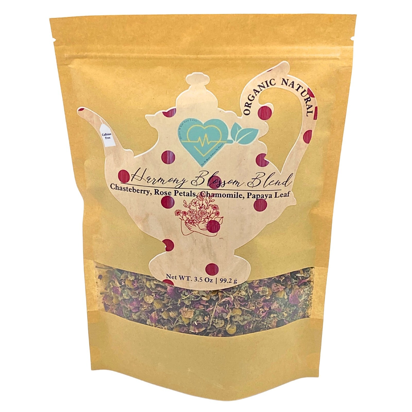 Chasteberry Rose Papaya Leaf Tea Blend - Loose Leaf Herbal Mix - 3.5 oz ...