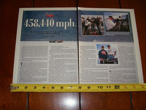 DON / RICK VESCO 458 MPH BONNEVILLE SALT FLATS ORIGINAL 2002 ARTICLE | eBay