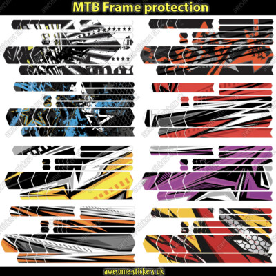 Mountain Bike (MTB) Frame Protection Stickers Wrap Decal 024-032 | eBay UK