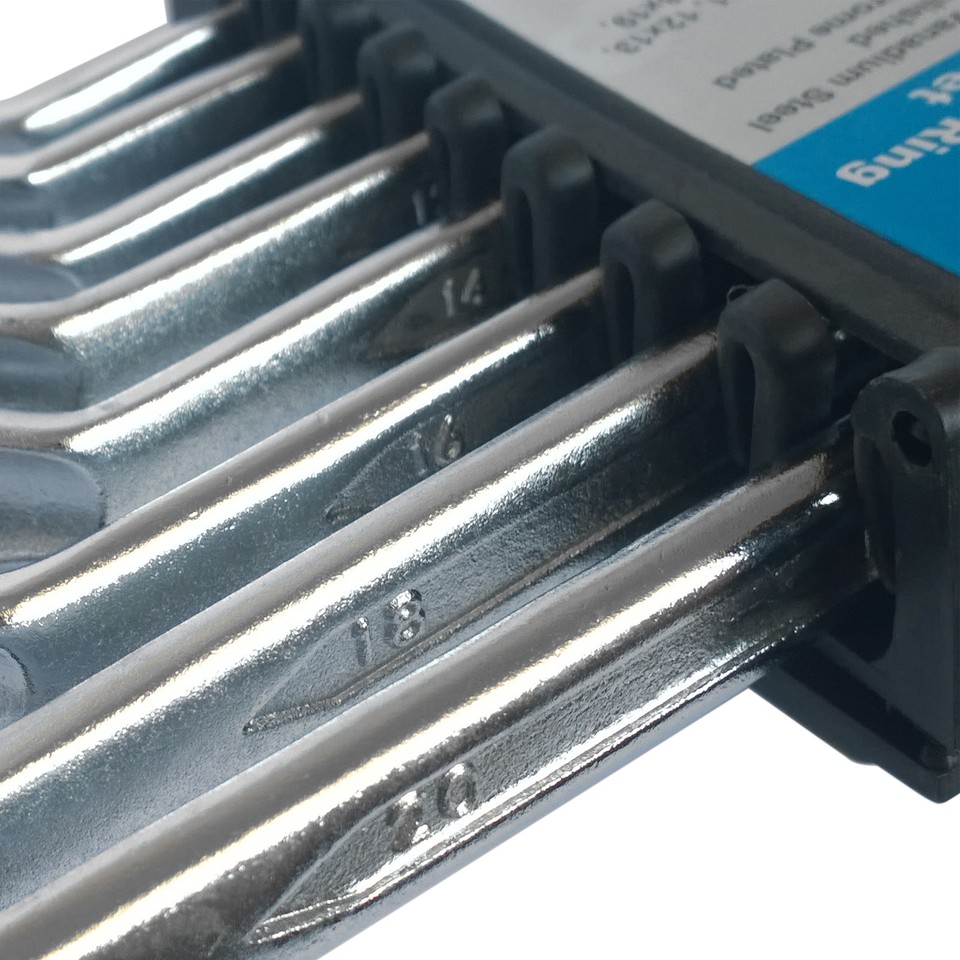 Hilka Deep Offset Ring Spanner set. 8 Metric Ring Spanner Wrenches set ...