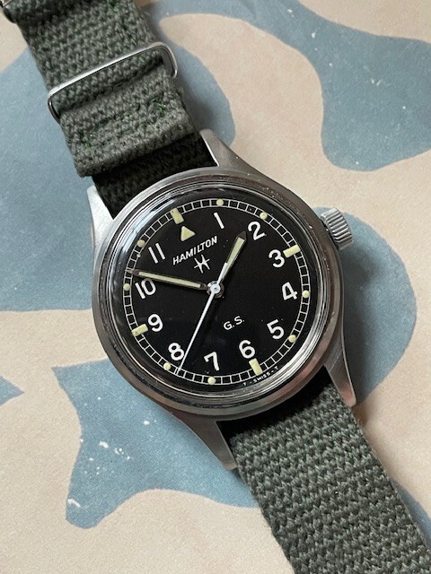 Hamilton GS 6B Vintage Military Watch 1960's. Incredible condition. | eBay