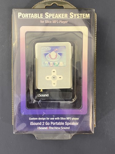 iSound Portable Speaker system for Slice MP3 Player New Old Stock ...
