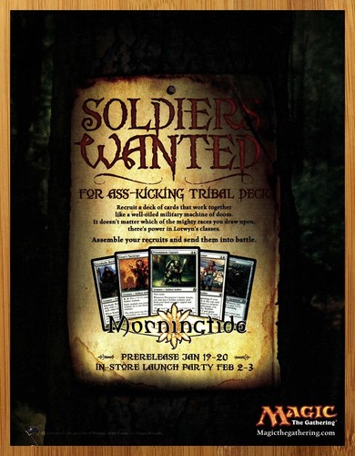 2007 Magic The Gathering Morningtide Print Ad/Poster TCG CCG Card Game ...
